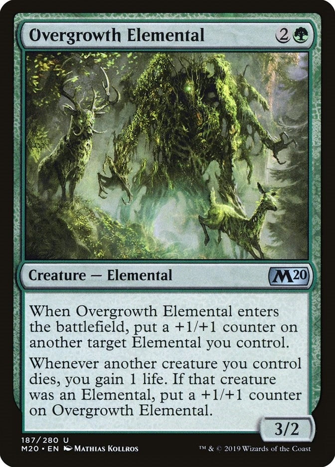 Overgrowth Elemental (187) (M20) – Card Dynasty
