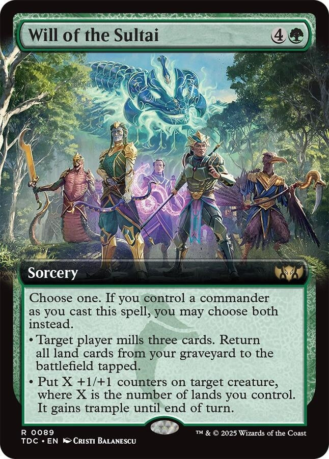 Will of the Sultai (Extended Art) (89) (TDC) – Card Dynasty
