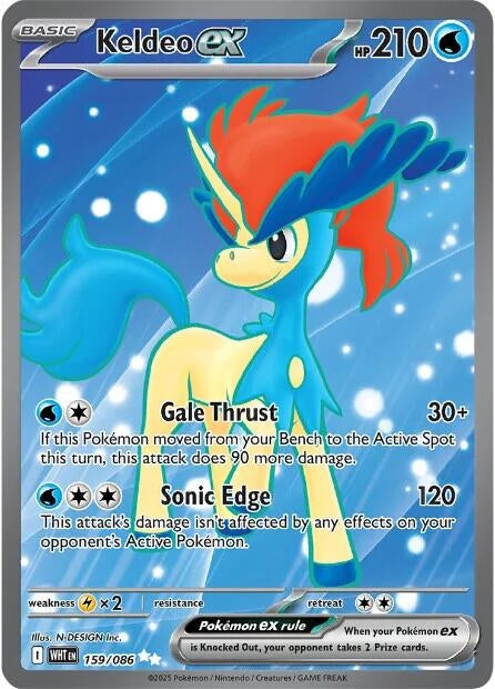 Keldeo ex (159/086) (WHT) – Card Dynasty